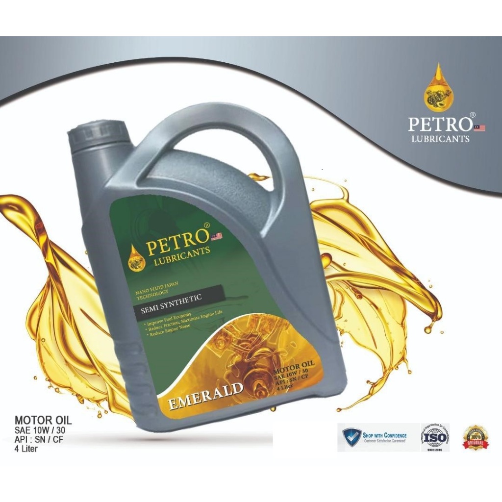 PETRO SEMI SYNTHETIC ENGINE OIL – EMERALD SERIES (SAE 10W/30 ) 4L ...