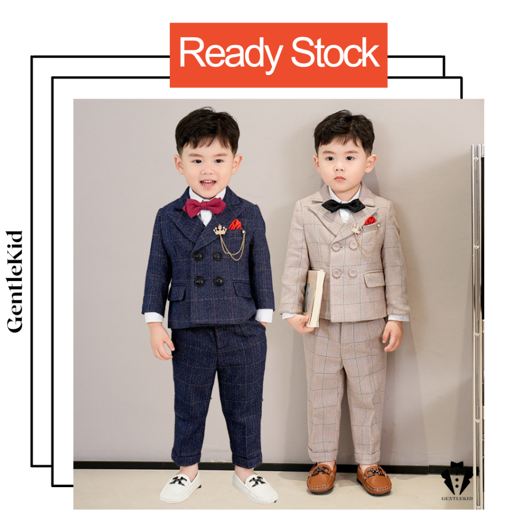 [Ready Stock] 7in1 ｜Boy's Suits | Baju Sut Kanak-Kanak (Blazer+Vest ...