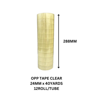 M-ONE Opp Tape Clear 12mm x 35m , 18mm x 35m , 24mm x 35m | Shopee Malaysia