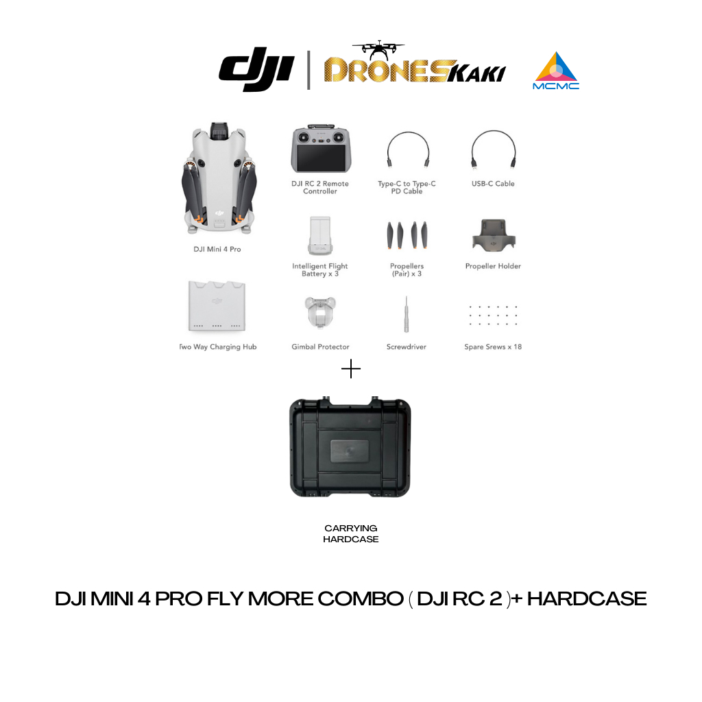 DJI Mini 4 Pro - Malaysia Set with MCMC Sirim Certified, Advanced Mini Camera Drone | Shopee ...
