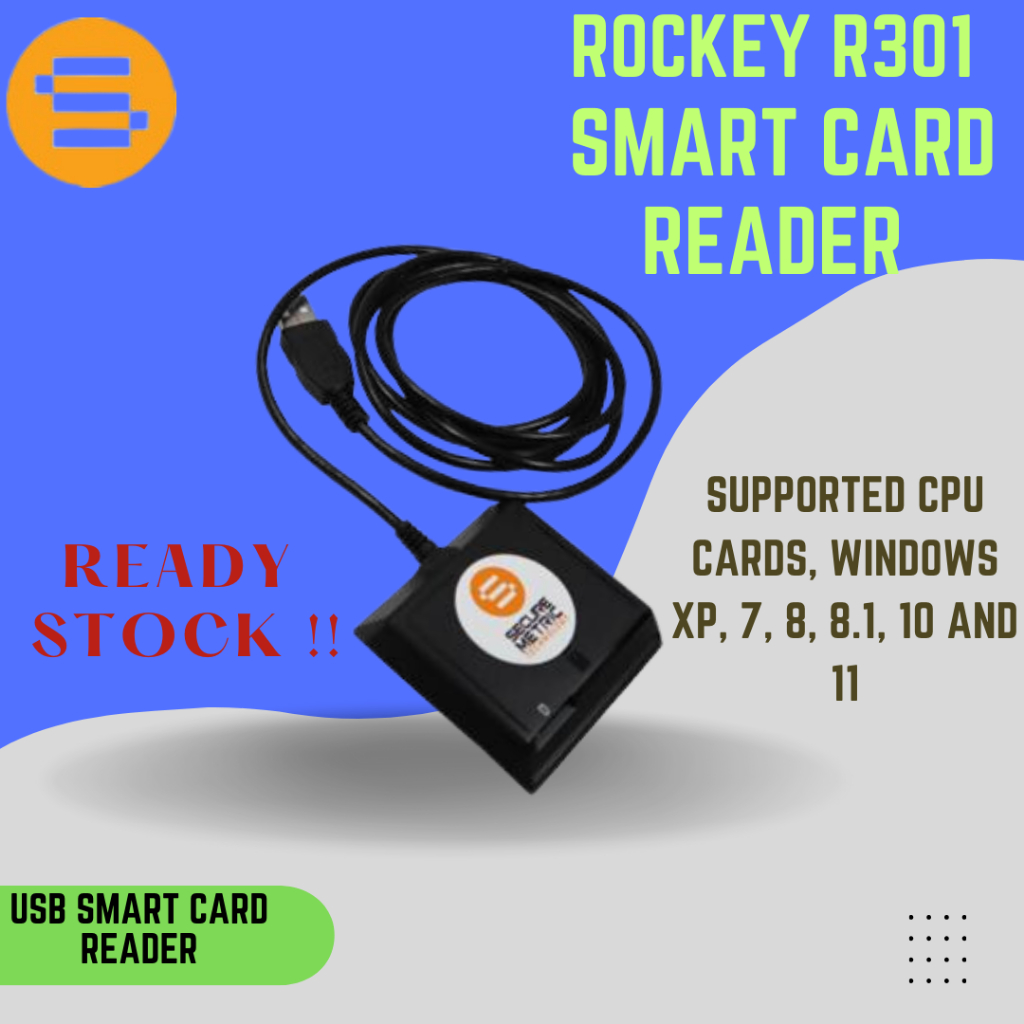 Rockey R301 MYCARD SMART CARD READER | Shopee Malaysia