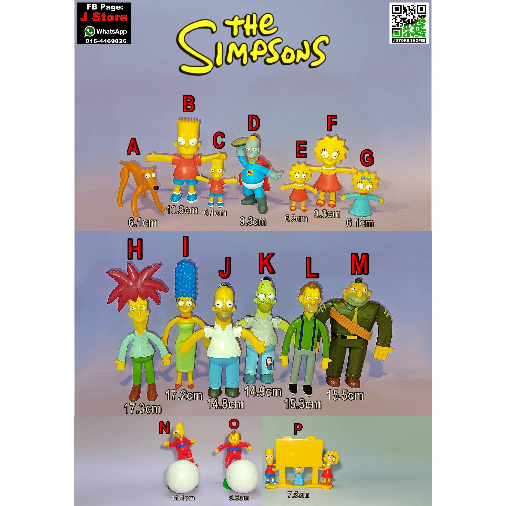 The Simpsons figure ( J Store ) | Shopee Malaysia