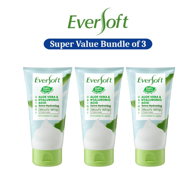 Eversoft Aloe Vera & Hyaluronic Acid Extra Hydrating Mochi Whip ...