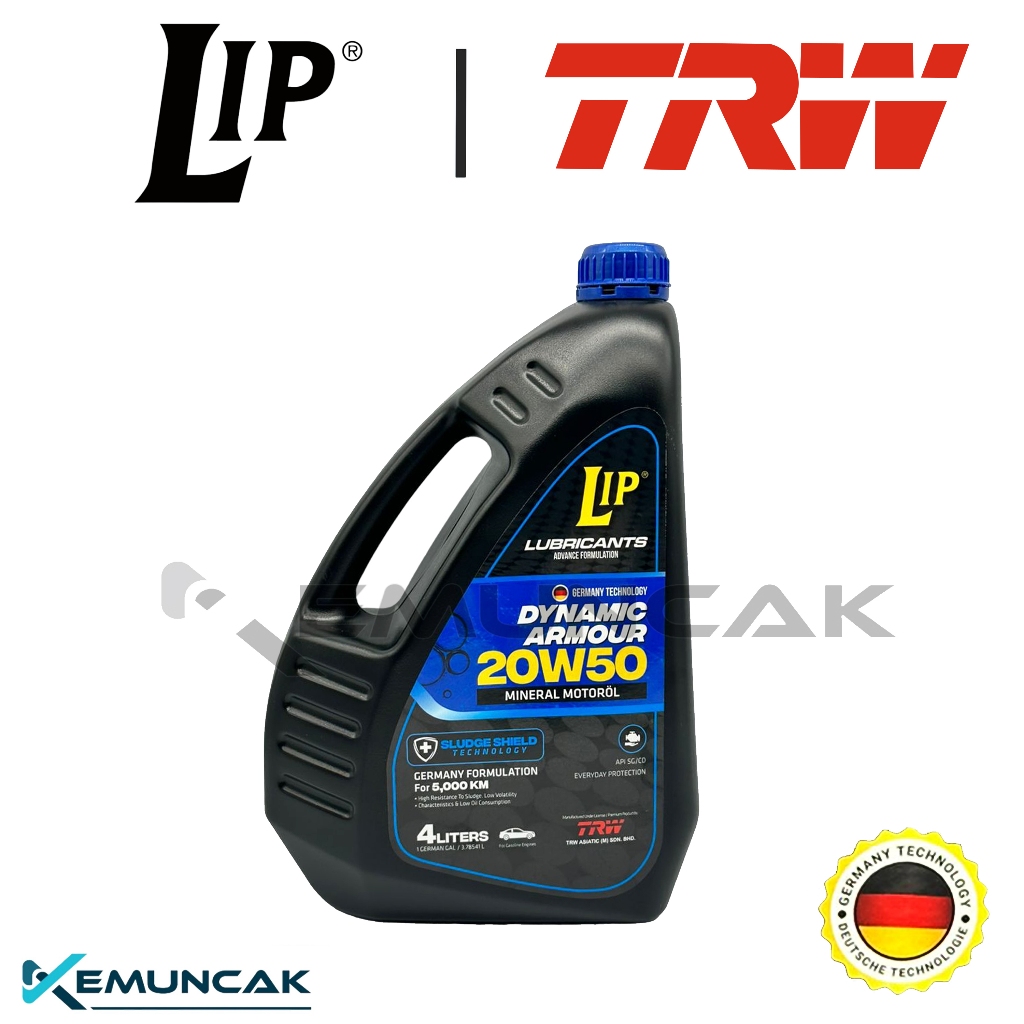 LIP by TRW | 20W50 Engine Oil API SG / CG Lubricants Mineral Motor Oil ...