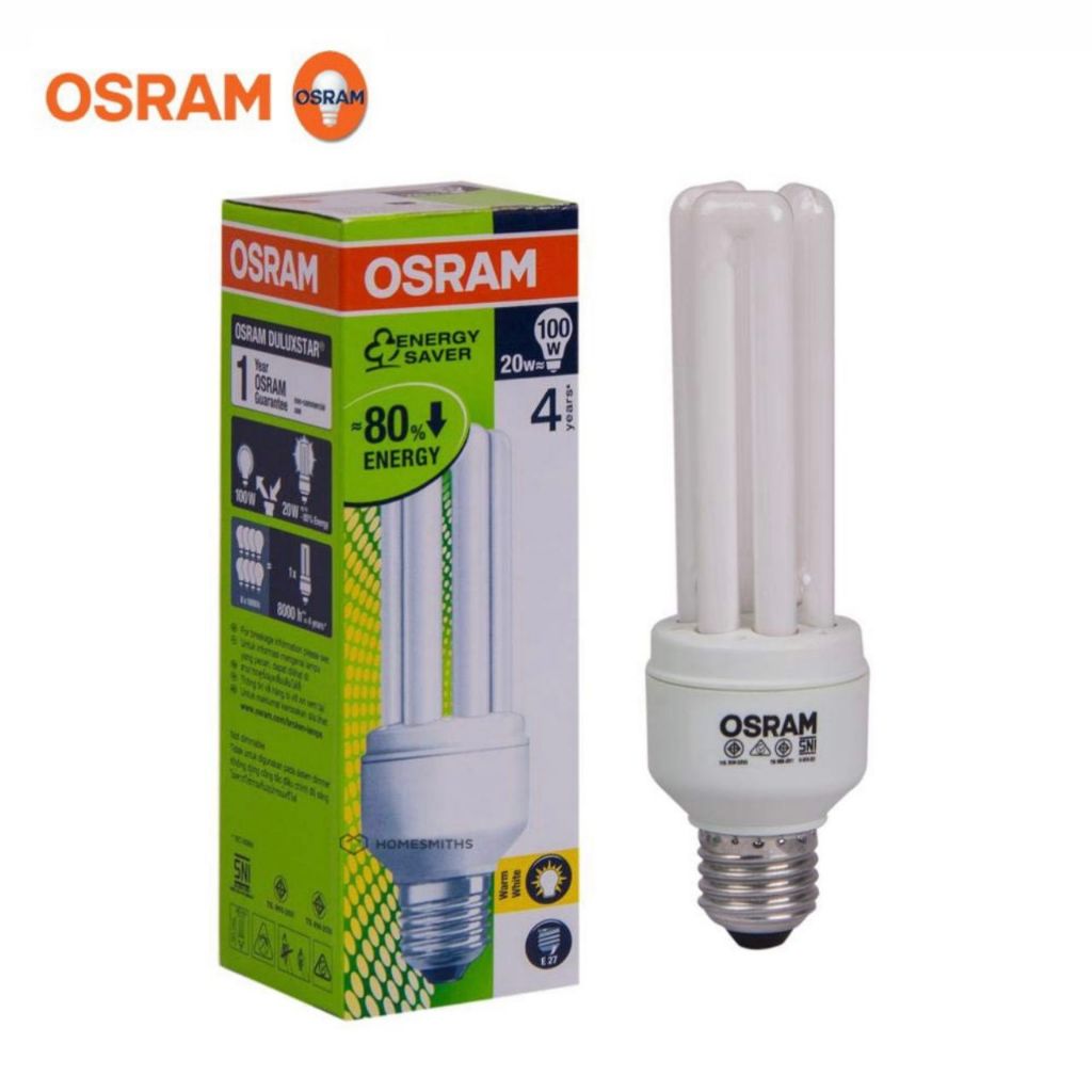 OSRAM Dulux Star Energy Saving 20W 2700K (Warmwhite) / 4000K (Coolwhite) / 6500K (Daylight) E27 ...