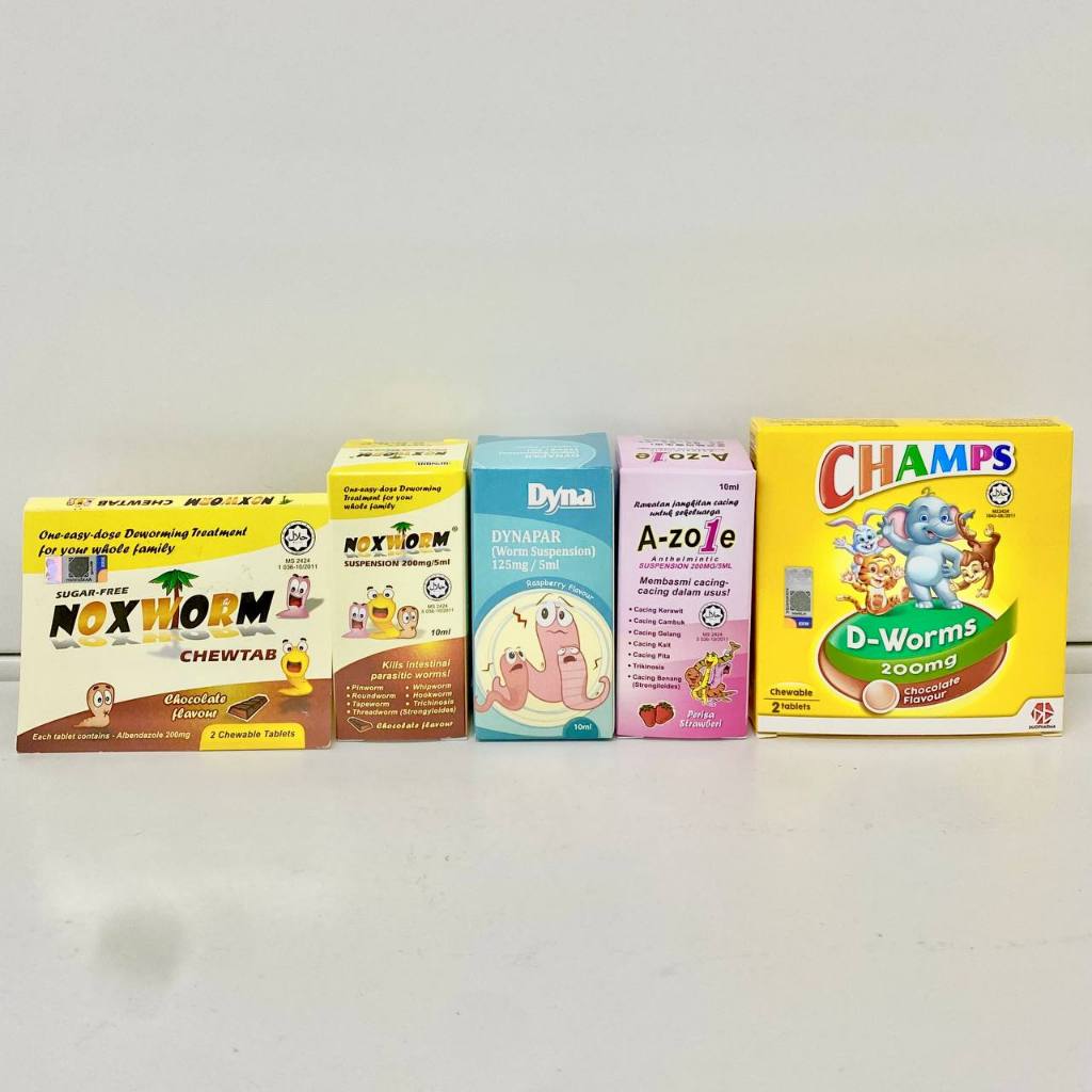 [HALAL & LULUS KKM] Ubat Cacing Kanak-Kanak Perisa Coklat/Strawberi ...