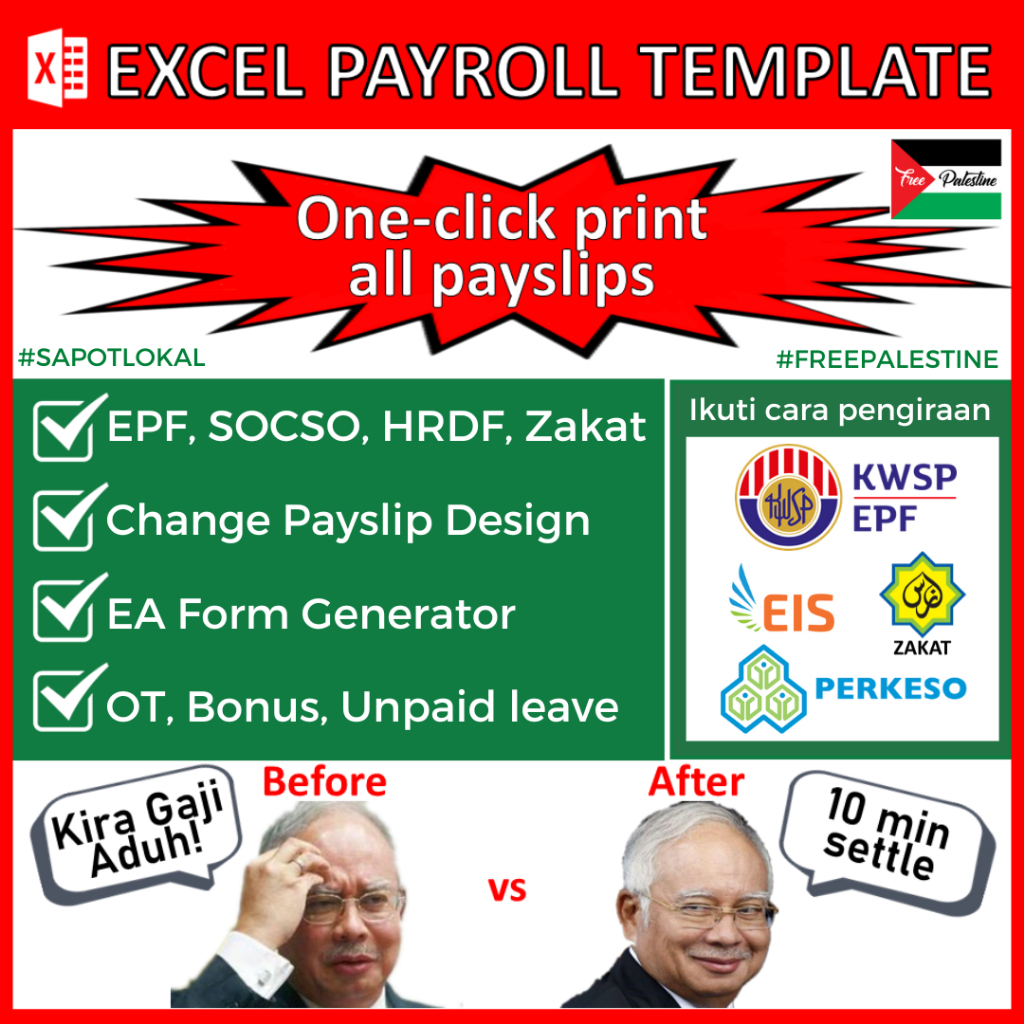 Payroll Excel Salary Template Excel Payroll Salary Template Print ...