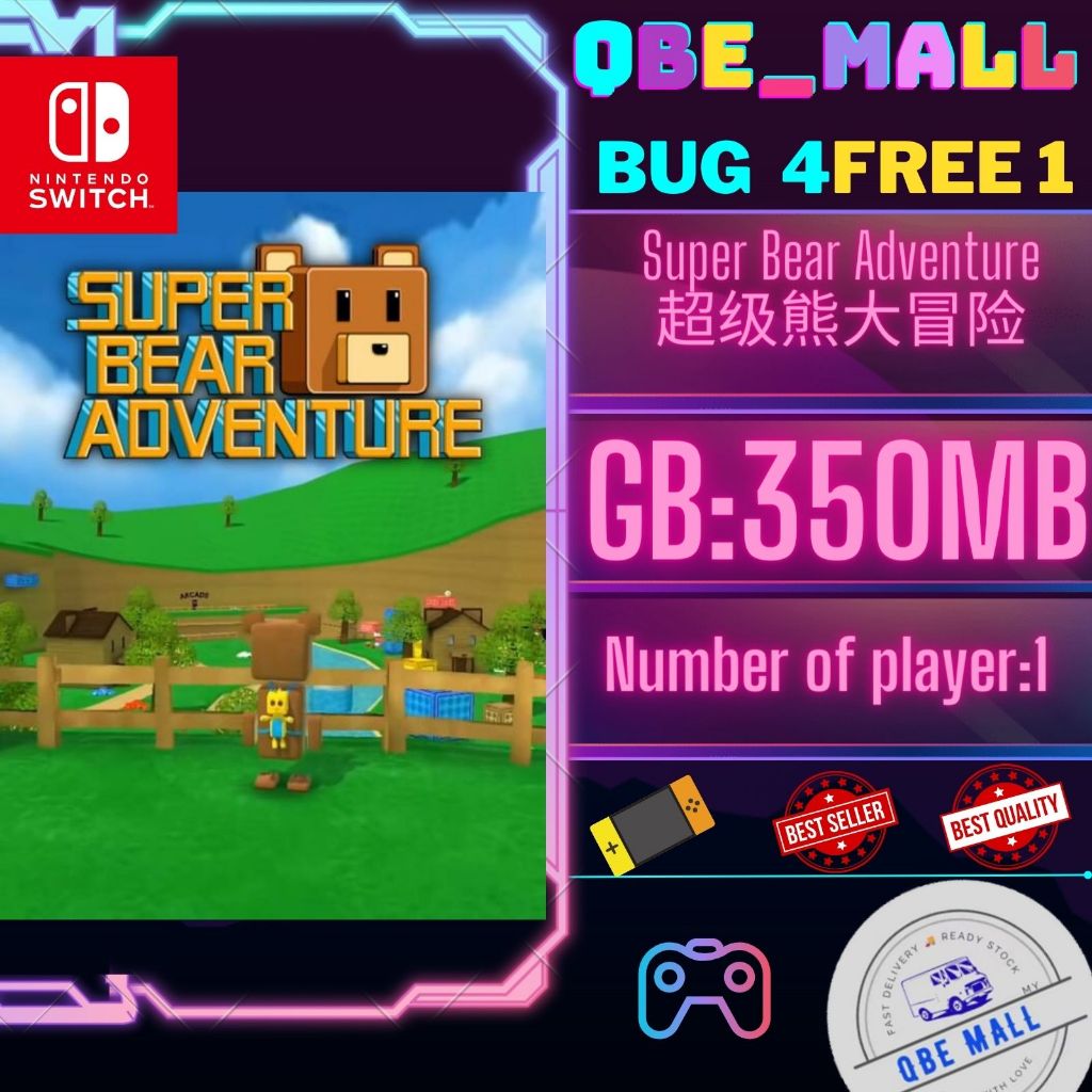 Super Bear Adventure 超级熊大冒险 SBA (Nintendo switch) DigitalDownload ...