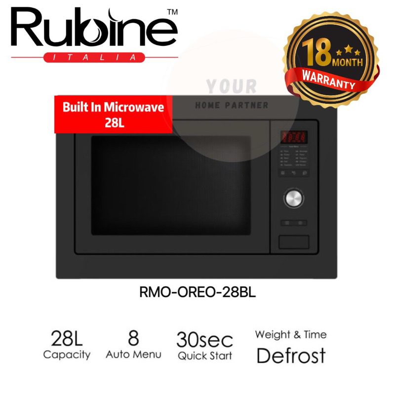 [Free Shipping]Rubine Built In Microwave Oven With Grill Function RMO ...