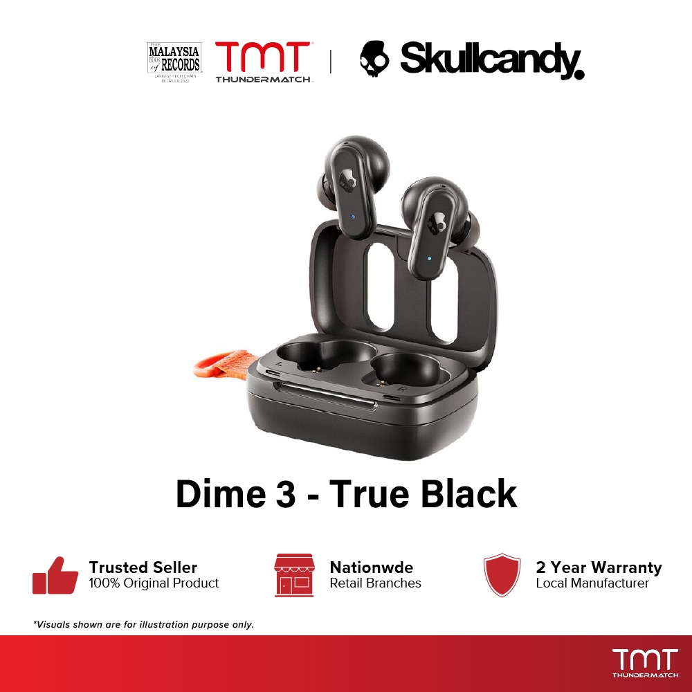 Skullcandy Dime EVO / Dime 3 True Wireless In-Ear Earbuds - Bluetooth Headphones | Shopee Malaysia
