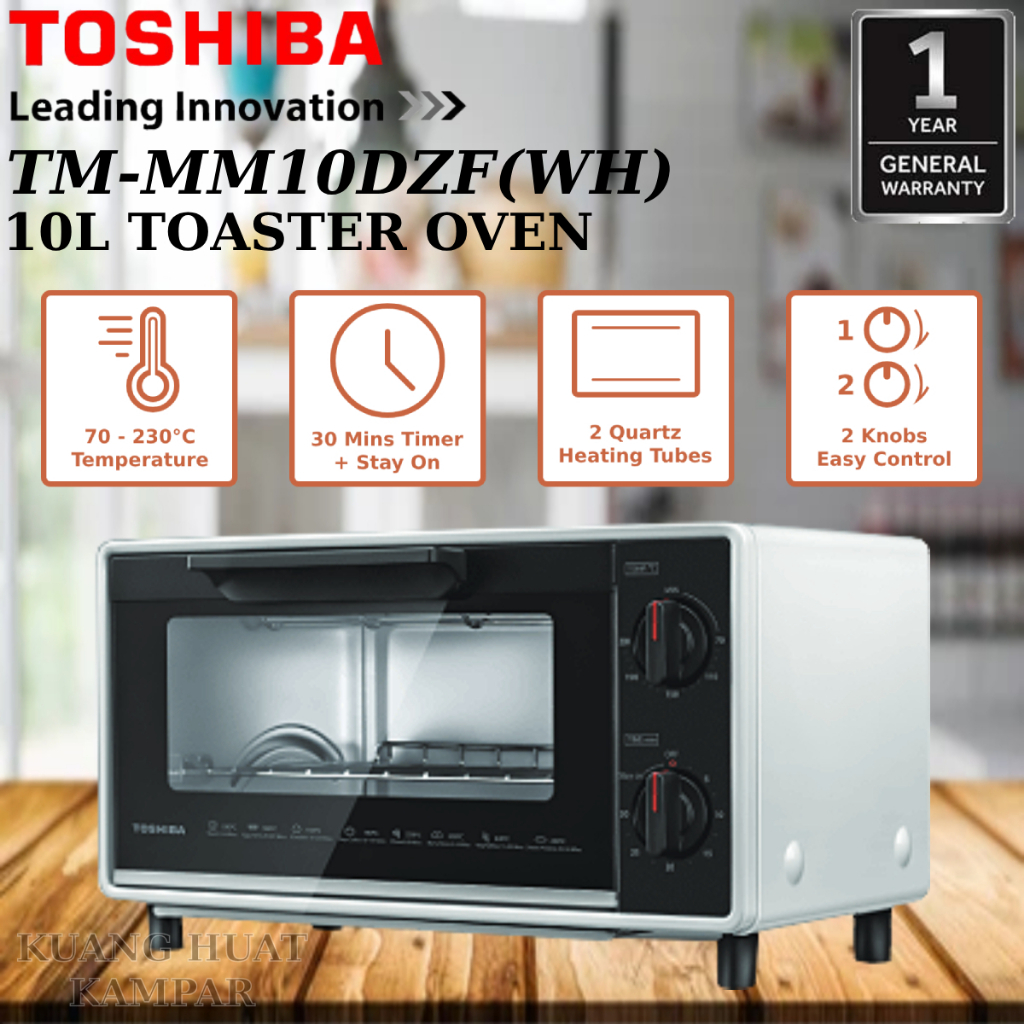 TOSHIBA 10L TOASTER OVEN TM-MM10DZF(WH) / TM-MM10DZF | Shopee Malaysia