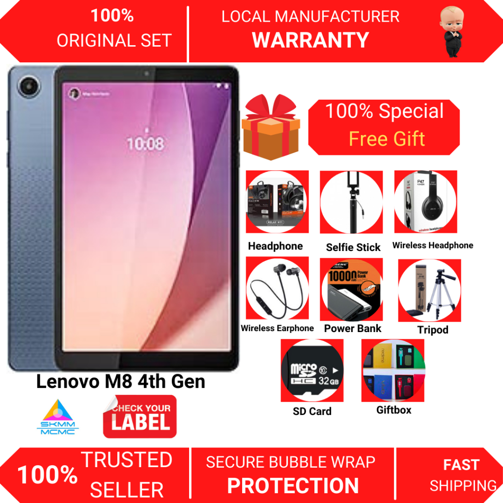 [ READY STOCK ] ⭐ Lenovo M8 4th Gen 4G ⭐⭐ Lenovo M8 HD 4G ⭐⭐ Lenovo M7 ...