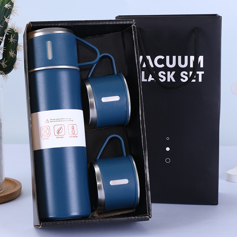 Mug🥤Vacuum Flask Set Creative Vacuum Cup Set 500ml 304 Stainless Steel ...
