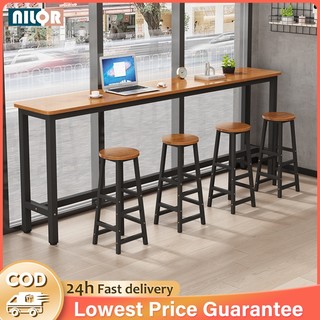 Long Bar Table High Table Home Long Table Bar Narrow Table Dining Table ...