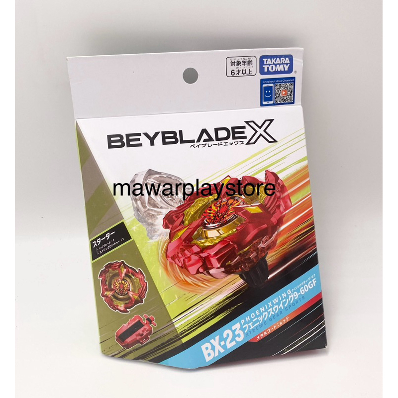 Beyblade X BX-23 Phoenix Wing 9-60 GF . Parts New in Box PW V3 , BX23 ...