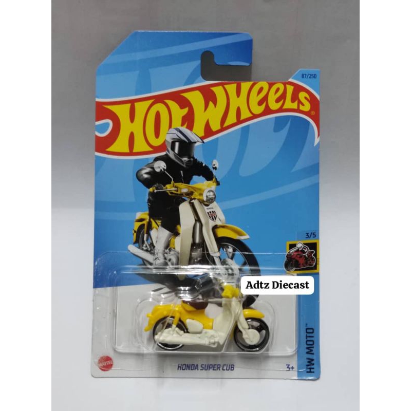 HOTWHEELS HONDA SUPER CUB (YELLOW) | Shopee Malaysia