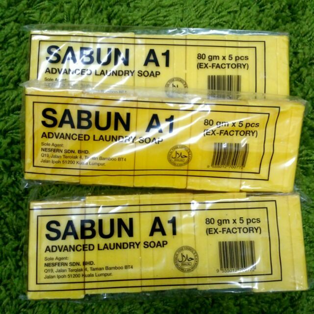 🔥4 x 80g🔥 A1 SABUN / GANSO SABUN / SABUN ECO / LAUNDRY SOAP / SABUN ...
