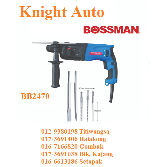 BOSSMAN Rotary Hammer 780W (BB2470) | Shopee Malaysia
