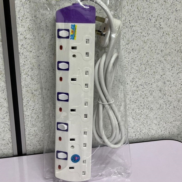 M.U Portable Socket Outlet 5 way ( MU785N ) 5 Meter | Shopee Malaysia