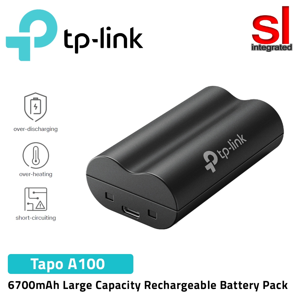 TP-Link Tapo A100 6700mAh Large Capacity Rechargeable Battery Pack ...