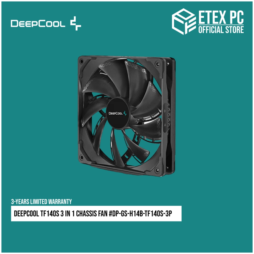 DeepCool TF140S 3 In 1 Chassis Fan # DP-GS-H14B-TF140S-3P | Shopee Malaysia