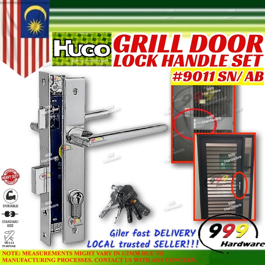 999 main door handle lock set 9011 / grill door mortise lock/ pagar ...