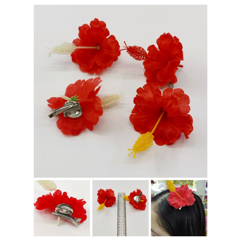 ( HH 1952 ) bunga raya hibiscus berpin + klip | Shopee Malaysia