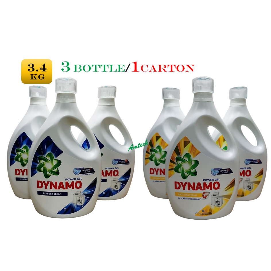 Dynamo Power Gel Concentrated Liquid Detergent (3 Bottle x 3.4KG ...