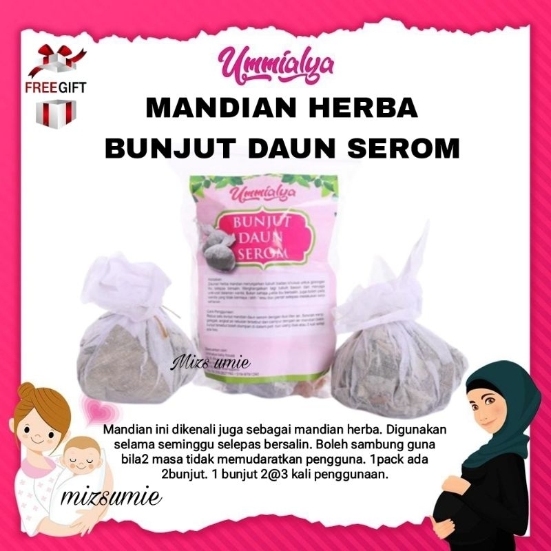Mandian Herba Ummialya/Mandi Serom/Bunjut Daun Serom | Shopee Malaysia