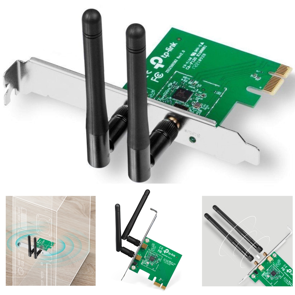 Original TP-Link 300Mbps Wireless N PCI Express PC Desktop Adapter TL ...
