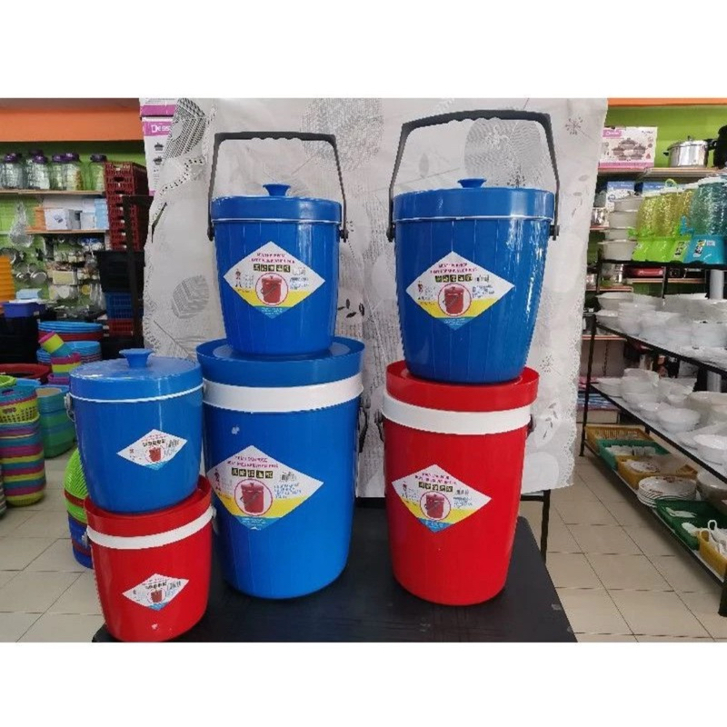 ROBIHOOD ROUND ICE COOLER BOX Plus nasi plus ais batu Capacity 5LT /9LT ...