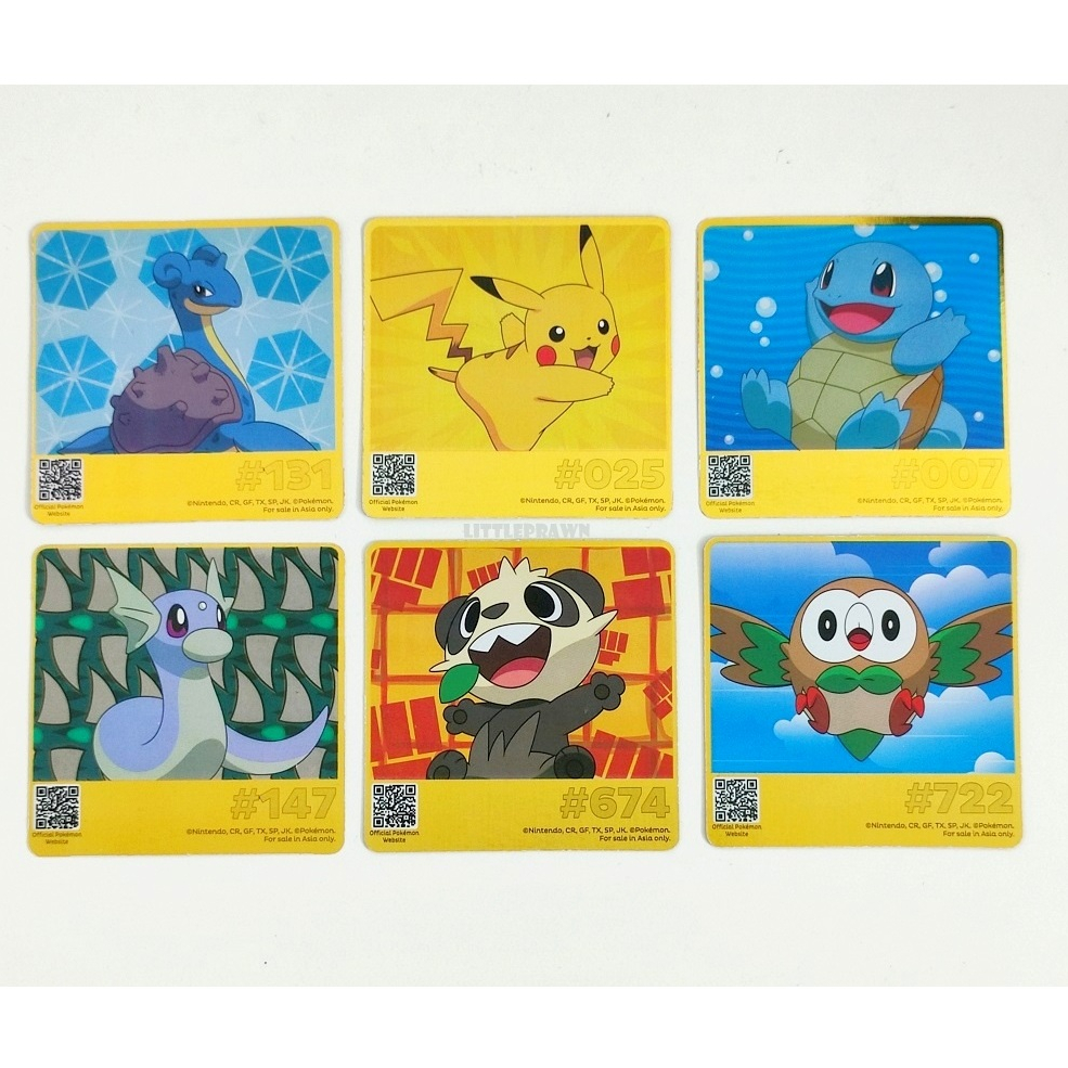 Oreo Pokemon Photocard - Mew, Pikachu, Lapras, Squirtle, Dratini ...