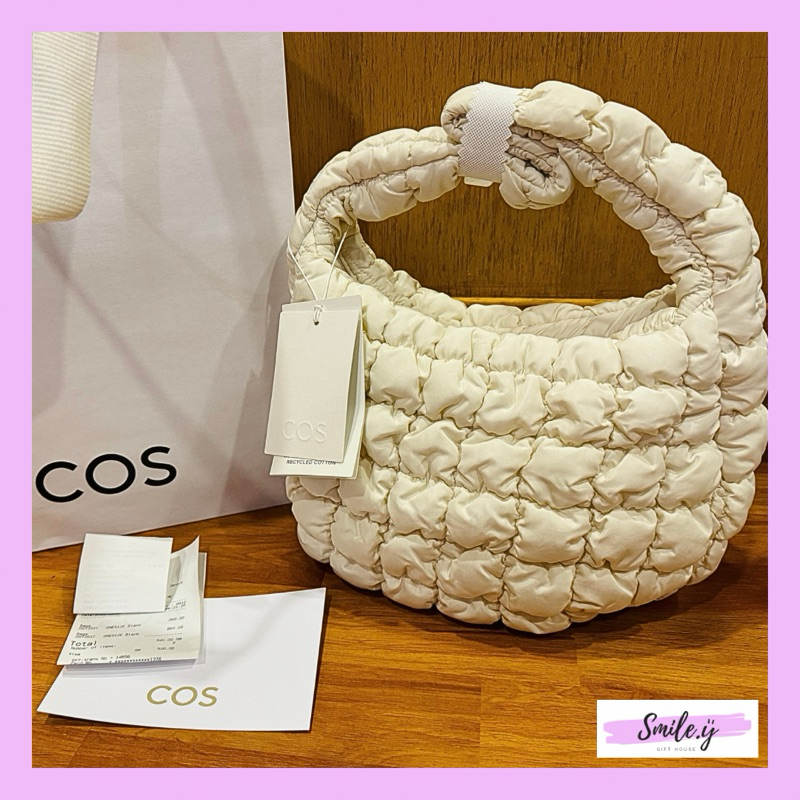 💯 Authentic COS Mini Quilted Bag - Off White | Shopee Malaysia