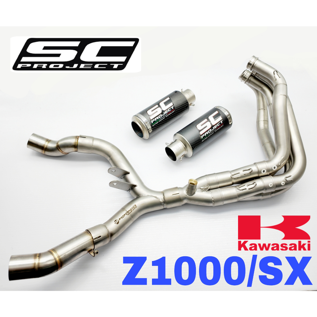 SC PROJECT Exhaust Full System Manifold Kawasaki Z1000 Z1K Stainless ...
