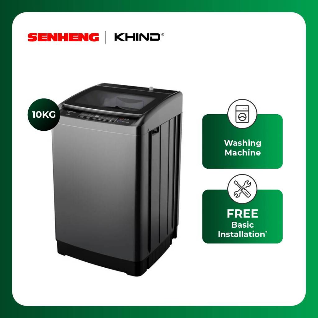 Khind 10kg Fully Auto Washing Machine / Washer WM100A | Shopee Malaysia
