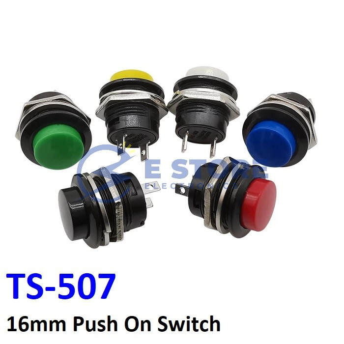 16mm Momentary Push On Button Switch - TS-507 | Shopee Malaysia