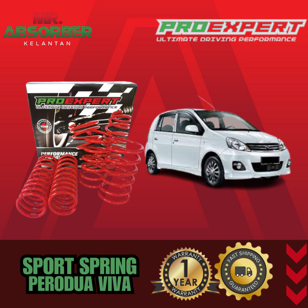Sport spring/Absorber heavy duty pro expert perodua viva set | Shopee ...
