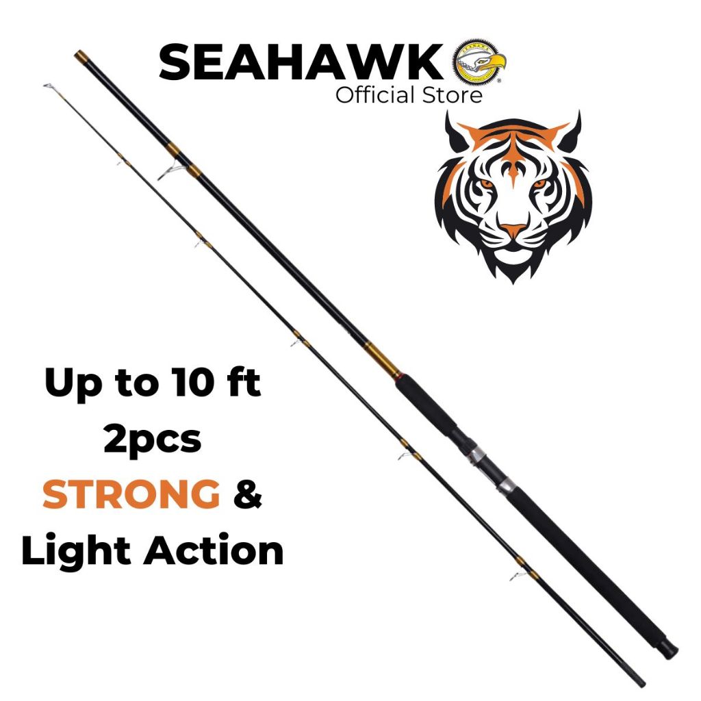 Seahawk Harimau Asia Light STRONG Hollow Fiberglass + 2 Piece Design ...