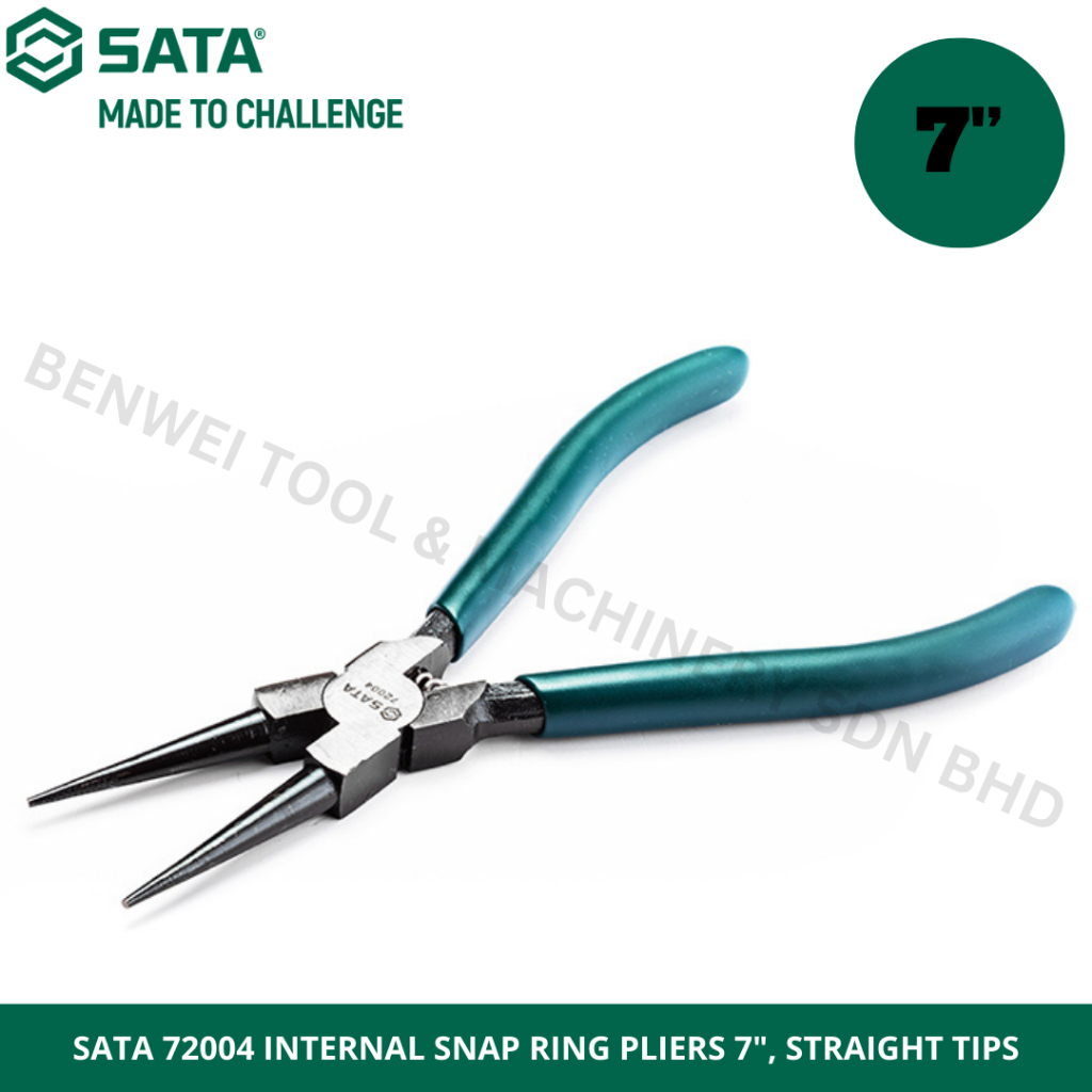 SATA 72004 INTERNAL SNAP RING PLIERS 7", STRAIGHT TIPS | Shopee Malaysia