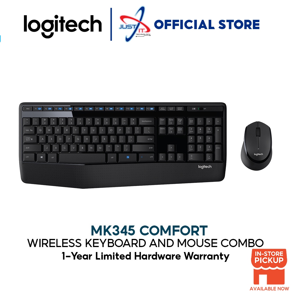 Logitech MK345 Wireless Keyboard Mouse Combo ( 920-006481 ) | Shopee ...