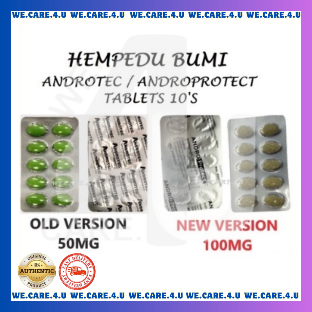 ~HEMPEDU BUMI 穿心蓮 / ANDROTEC 50MG // ANDROPROTECT 100MG TABLET 10's ...