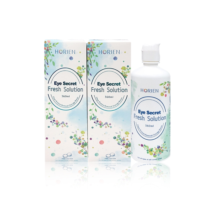 Horien eye secret fresh multi purpose solution twin pack 2x360ml ...