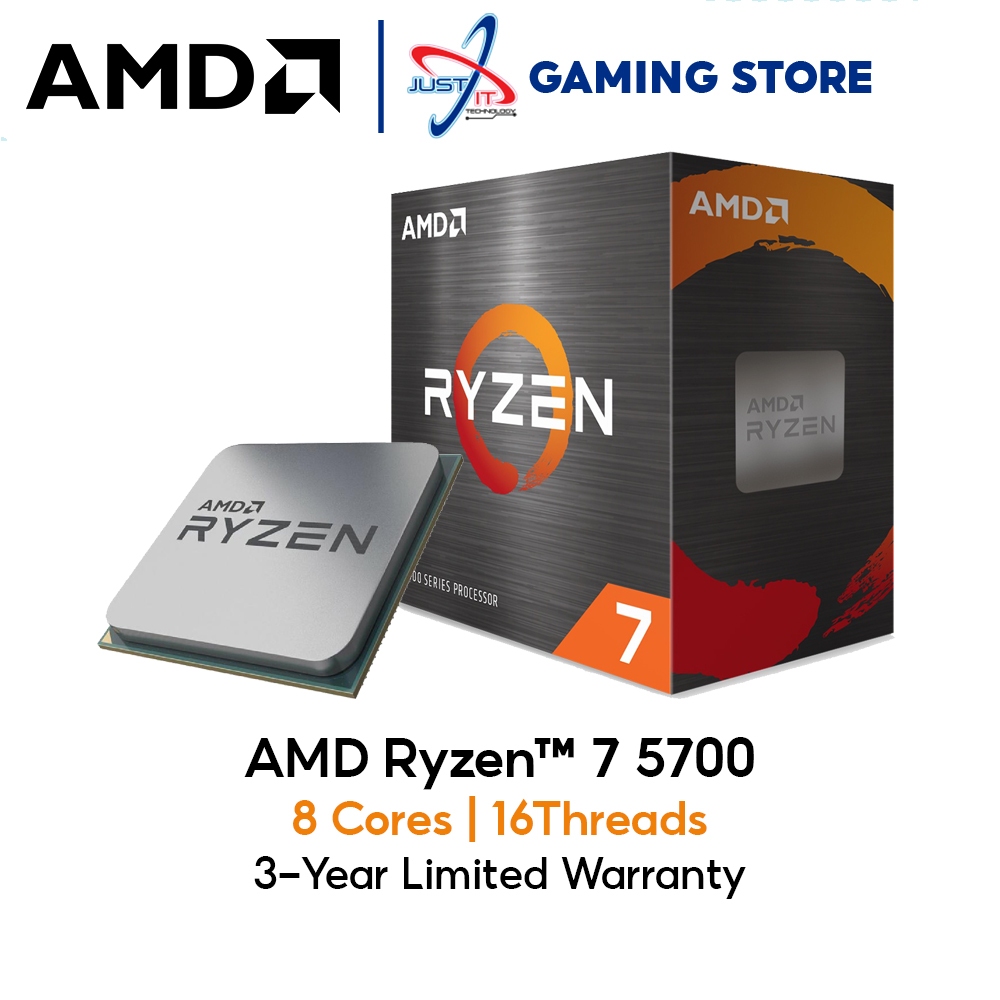 AMD RYZEN 7 5700 3.7GHz Up to 4.6GHz 16MB AM4 PROCESSOR | Shopee Malaysia