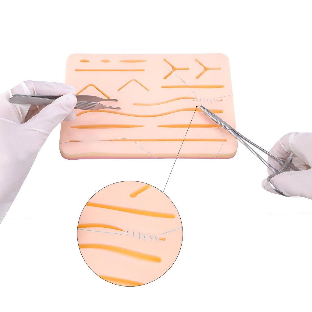 [Ready Stock] 3 Layers Human Skin Model Suture Pad with Wound Pattern ...