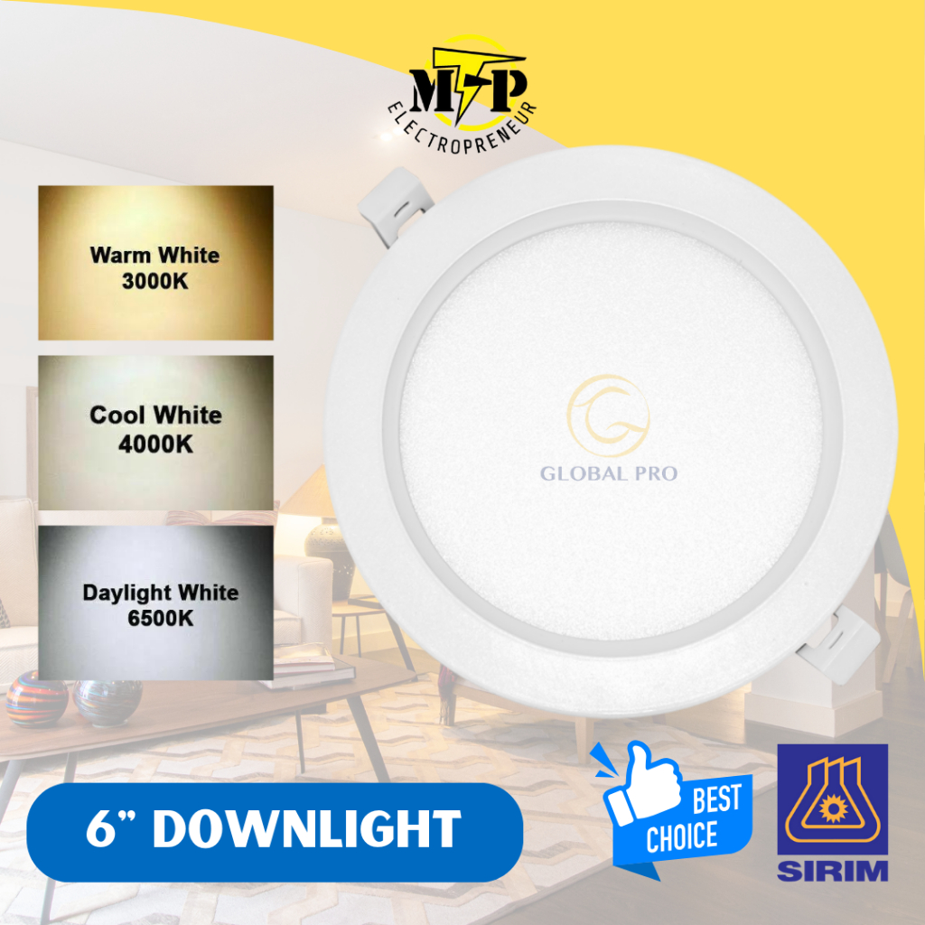 [SIRIM] LED Downlight 18W Lampu Siling Rumah Round Down Light White ...