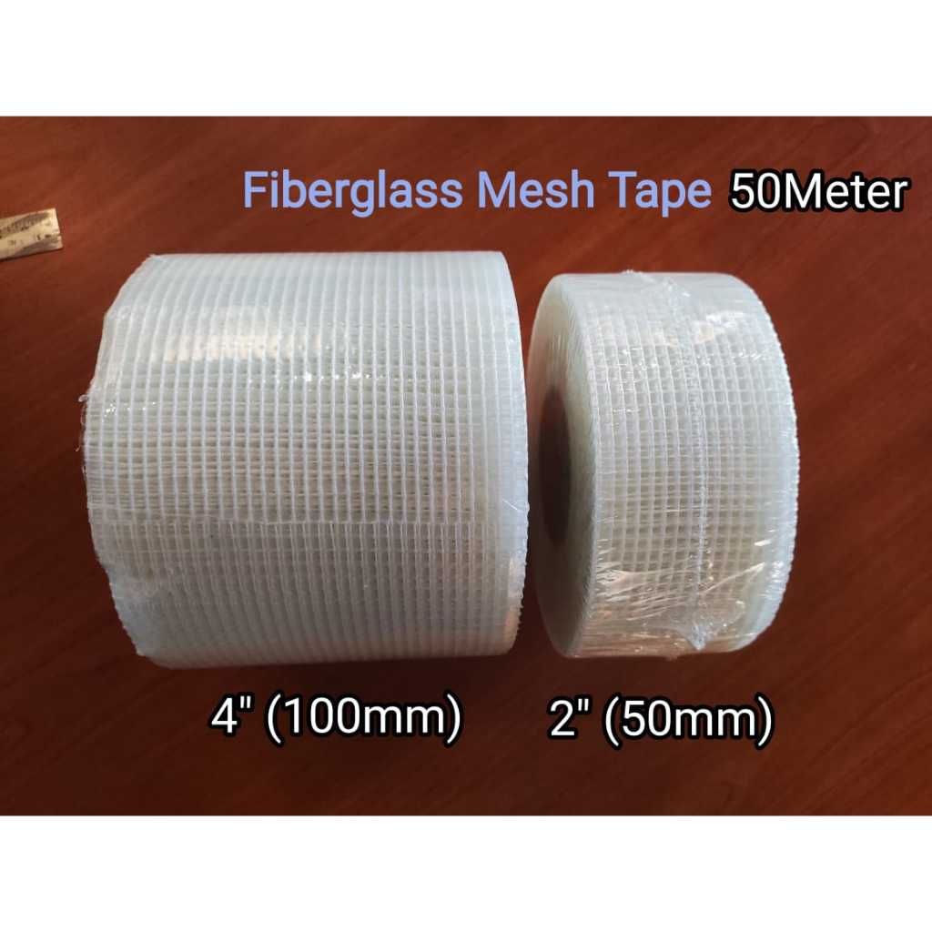 Fiberglass Drywall Joint Mesh Tape 50 Meter | Shopee Malaysia
