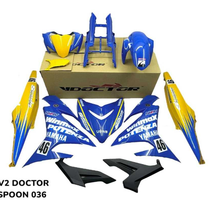COVERSET Y15ZR V2 YAMAHA Y15 YSUKU EXCITER DESIGN 2024 SPOON | Shopee ...