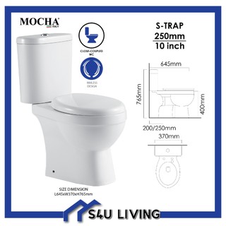 [Limit to 1 Unit Per Order] Sorento Close-couple Toilet Bowl S trap ...