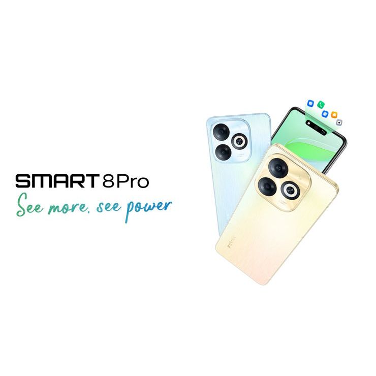 Infinix Smart 8 Pro (128GB ROM / 4GB RAM / Helio G36 / 5000mAh Battery ...
