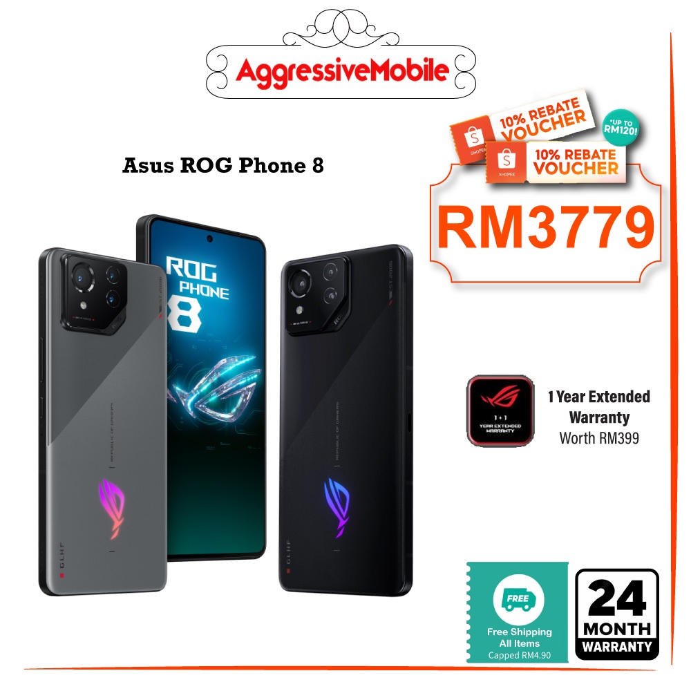 Asus ROG Phone 8 [256GB ROM+12GB RAM | Snapdragon 8 Gen 3] - 1 Year ...
